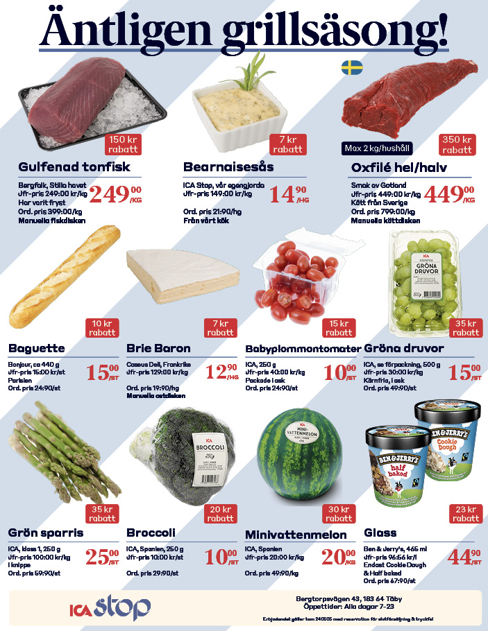 Extraerbjudande - ICA Stop i TäbyICA Stop i Täby