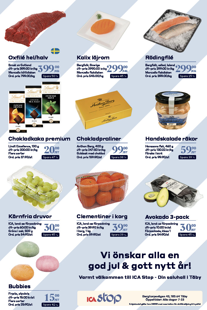 Extraerbjudande - ICA Stop i TäbyICA Stop i Täby